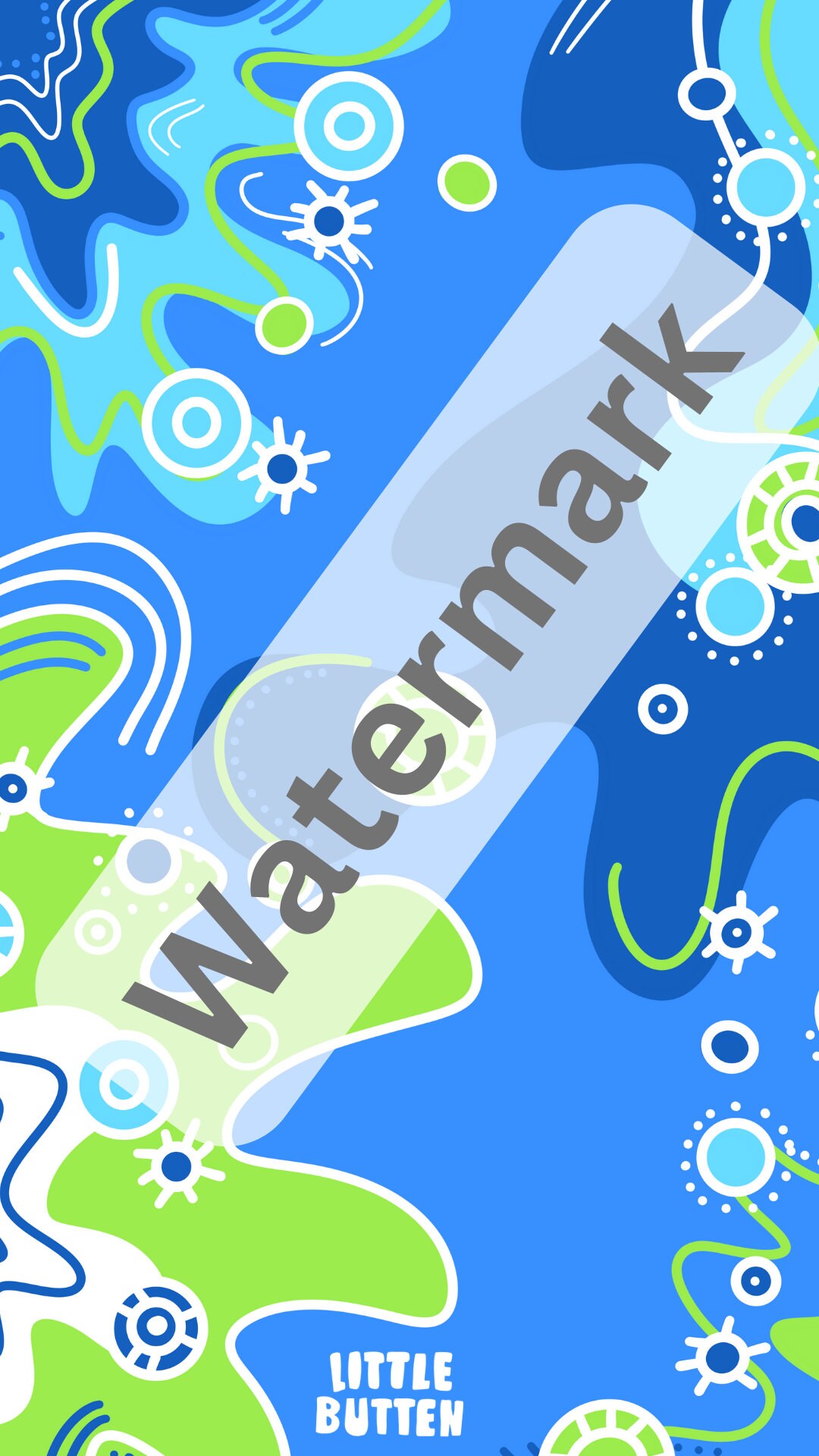 Aboriginal Art, Phone Wallpaper, Fullscreen, Green Blue Lock Screen ...