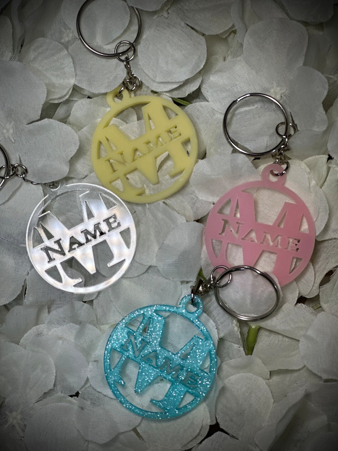 Unlock the Extraordinary: Custom Acrylic Keychain With Your Initial and ...