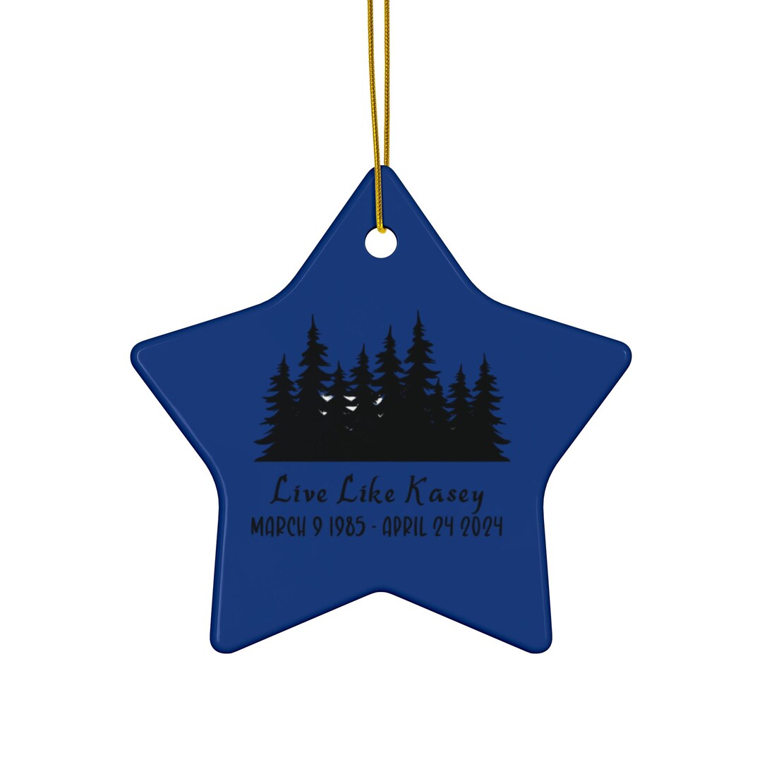 Personalized Ceramic Ornament, Memorial Tree Decoration, Custom ...