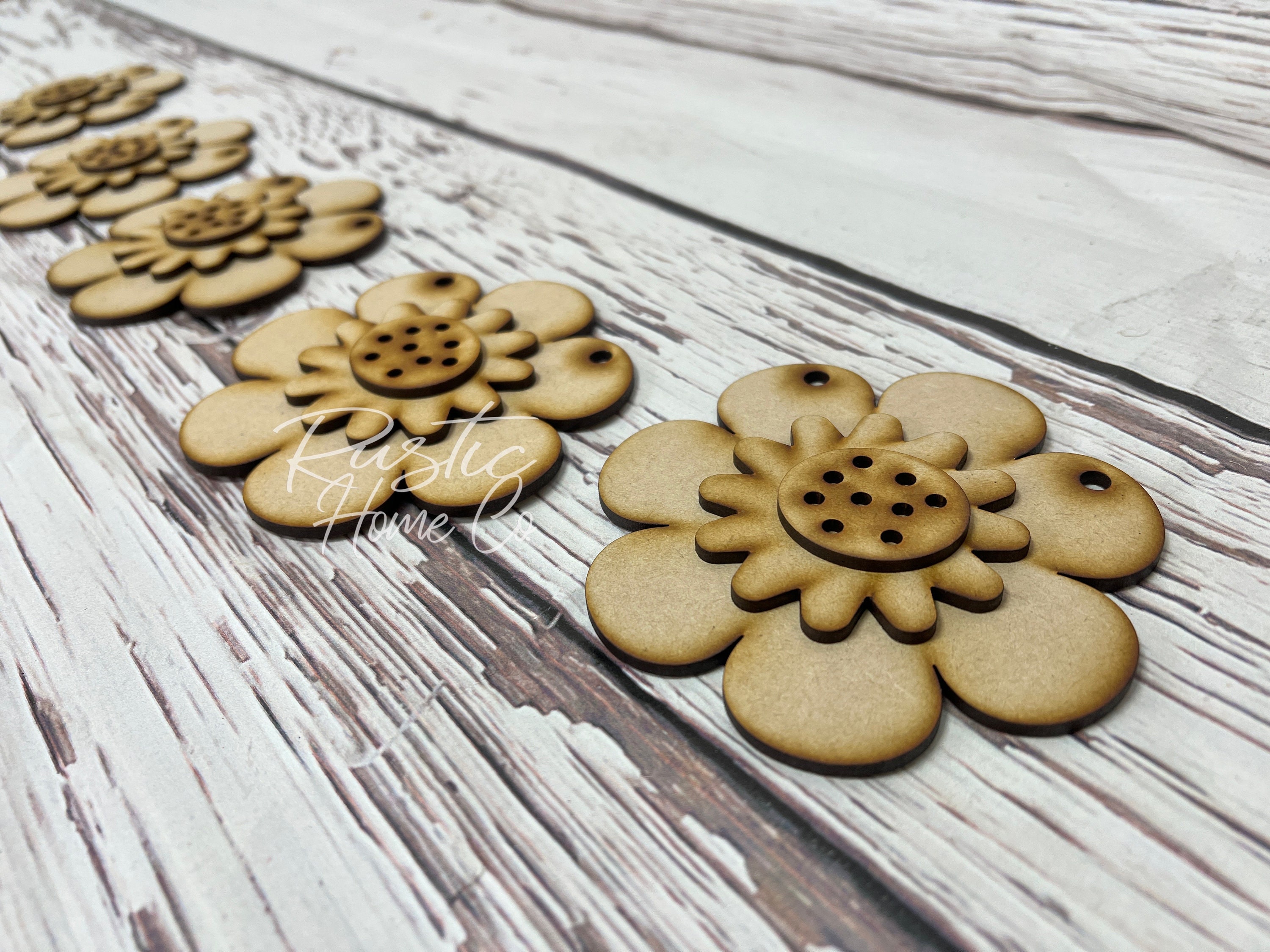 DIY Flower Banner Wood Craft Sign Paint Kit Spring Summer - Etsy