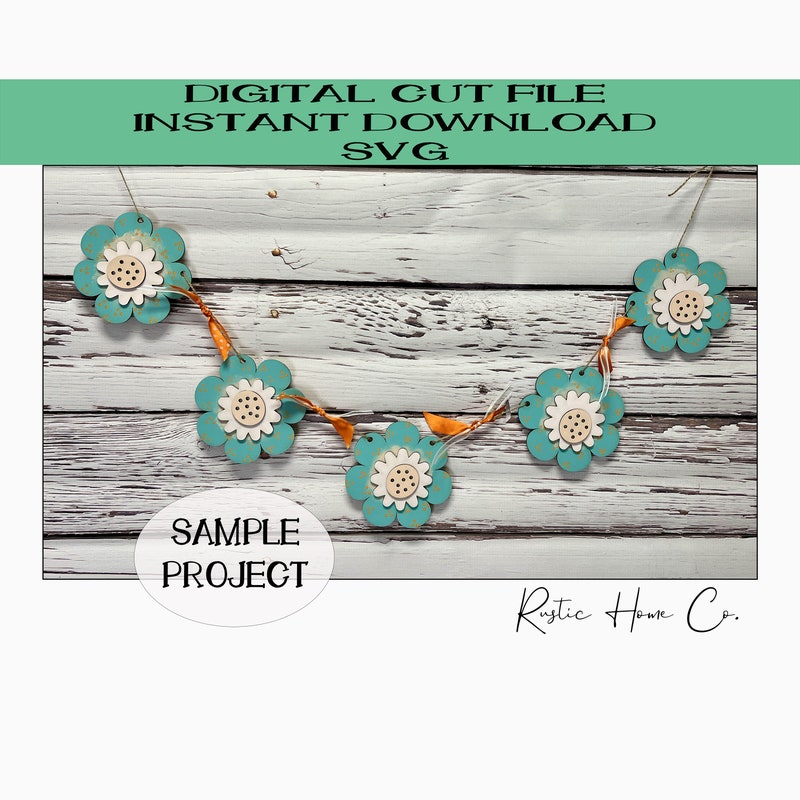 Floral Garland Svg - Etsy