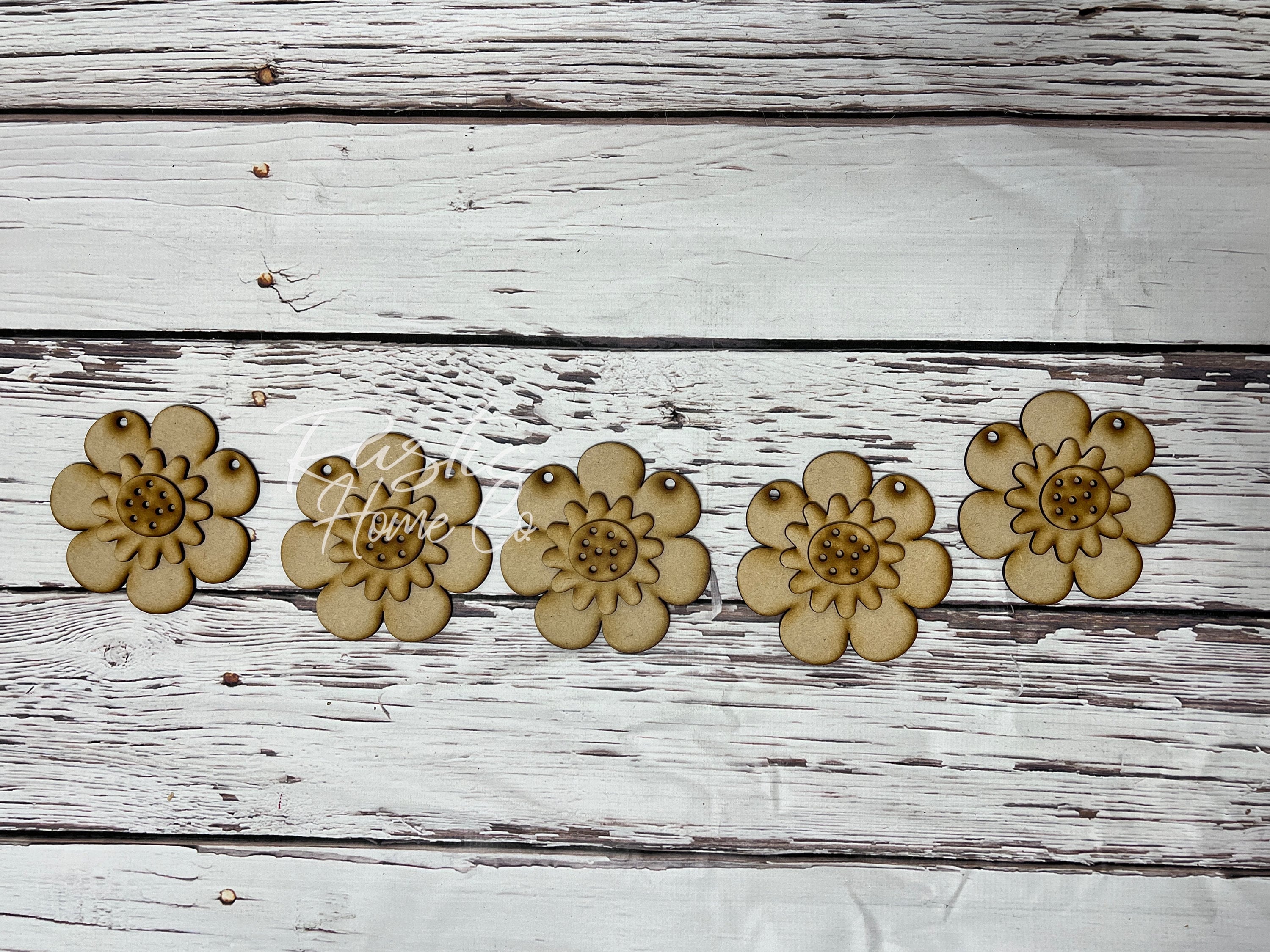 DIY Flower Banner Wood Craft Sign Paint Kit Spring Summer - Etsy