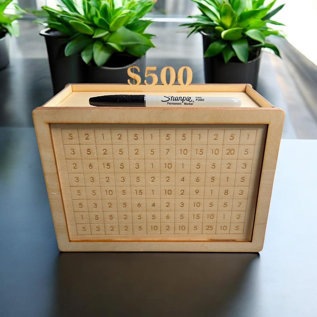 Wooden Savings Bank for Kids and Adults, Handmade Piggy Bank, Money Box ...