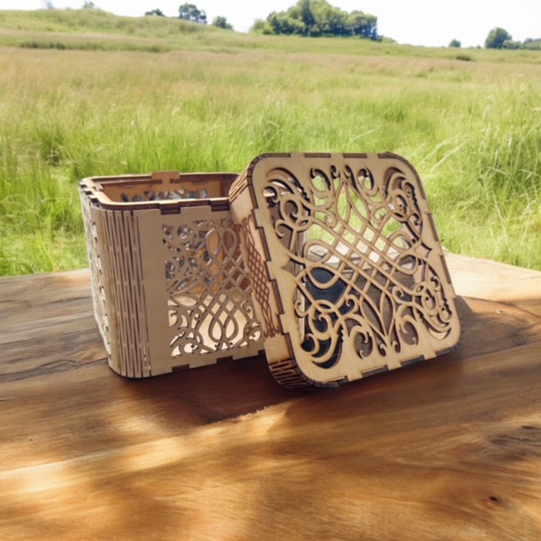 Laser Cut Wooden Box - Etsy