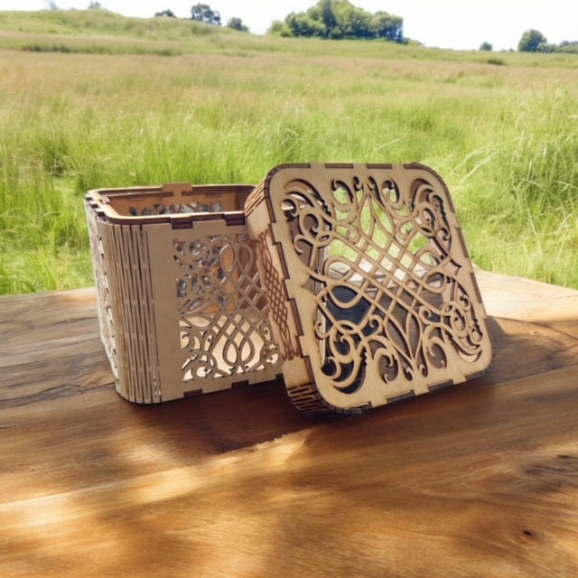 Laser Cut Wooden Box - Etsy