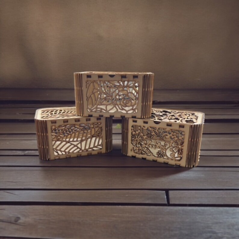 Laser Cut Wooden Boxes - Etsy