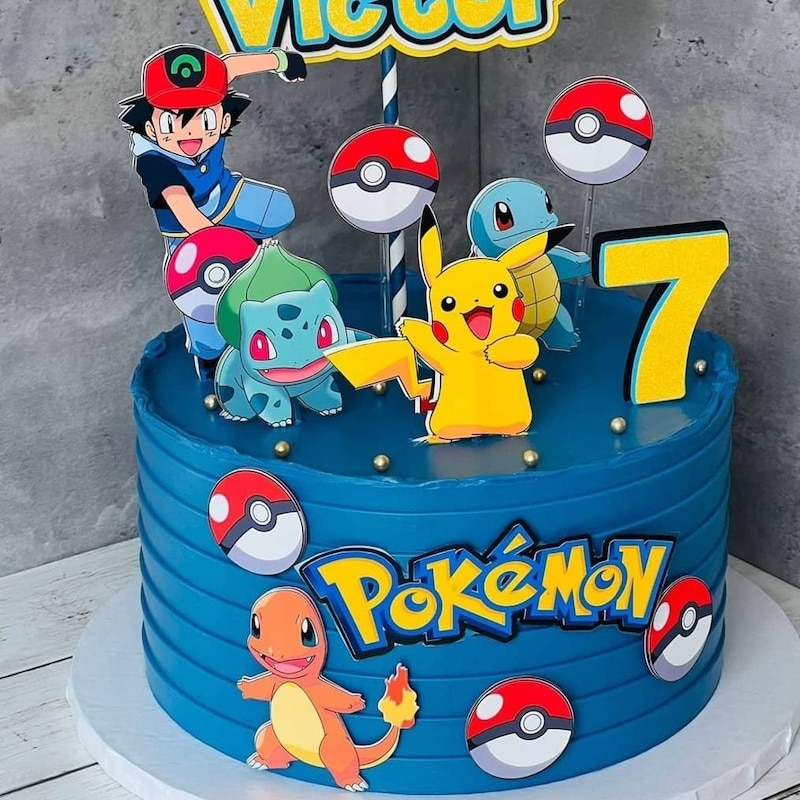 Pokemons Cake Topper - Etsy