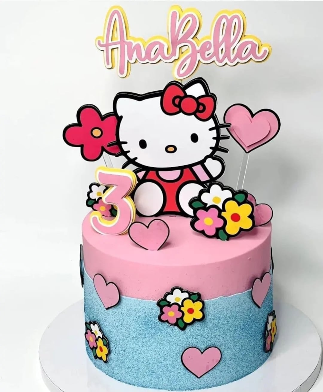 Hello Kitty Cake Topper / Hello Kitty Party / Hello Kitty Decor / Hello ...