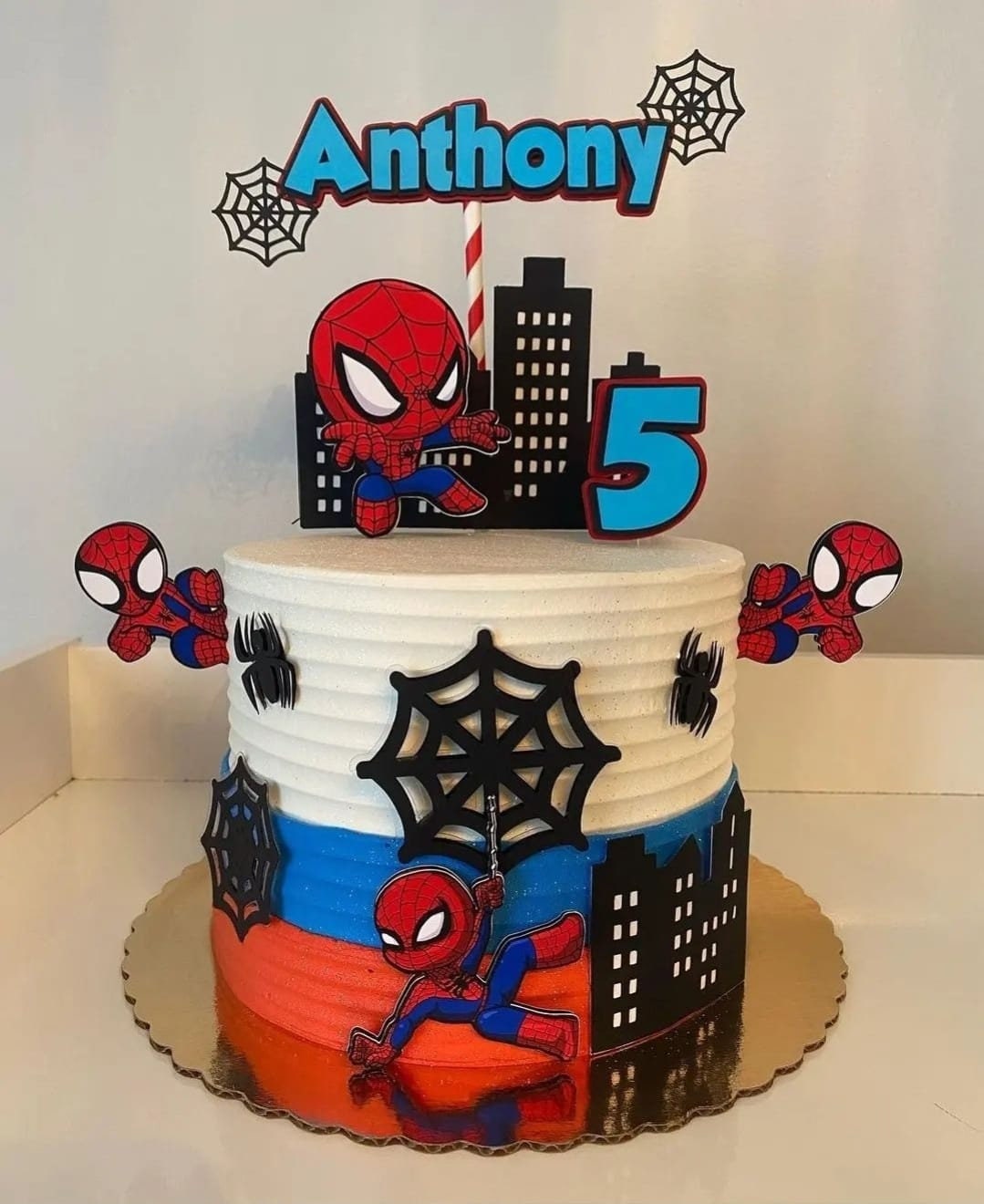 Spider Man Cake Topper / Spider Man Party / Spider Man Decor / Spider ...