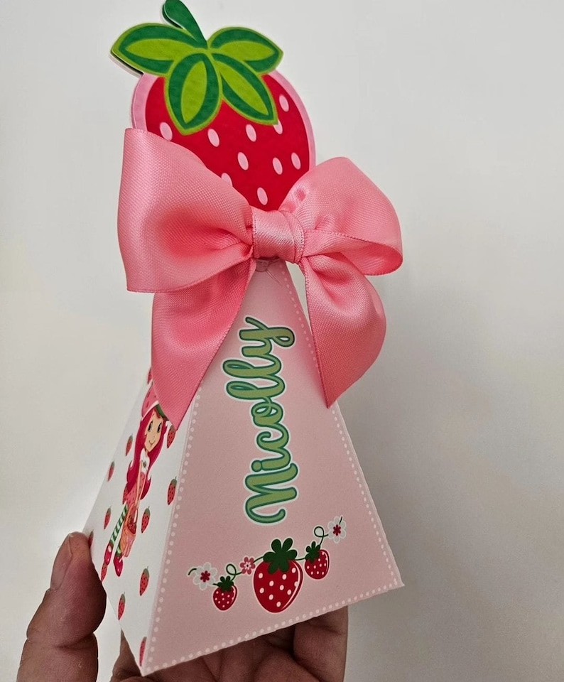 Strawberry Shortcake Favor Box Candy / Strawberry Shortcake Party ...
