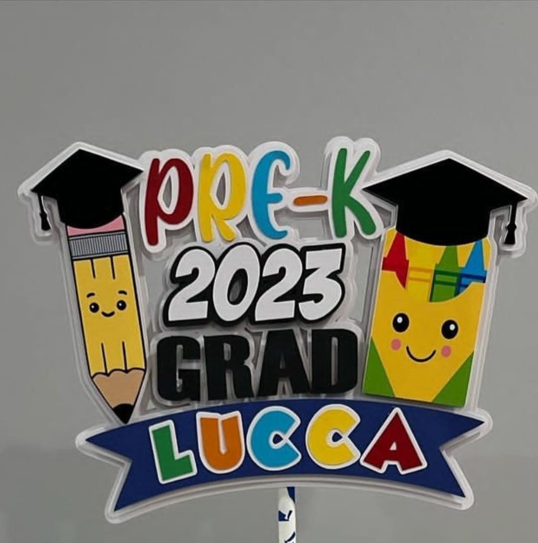 Pre-k Graduation Cake Topper / Pre-k Graduation Party / Pre-k ...