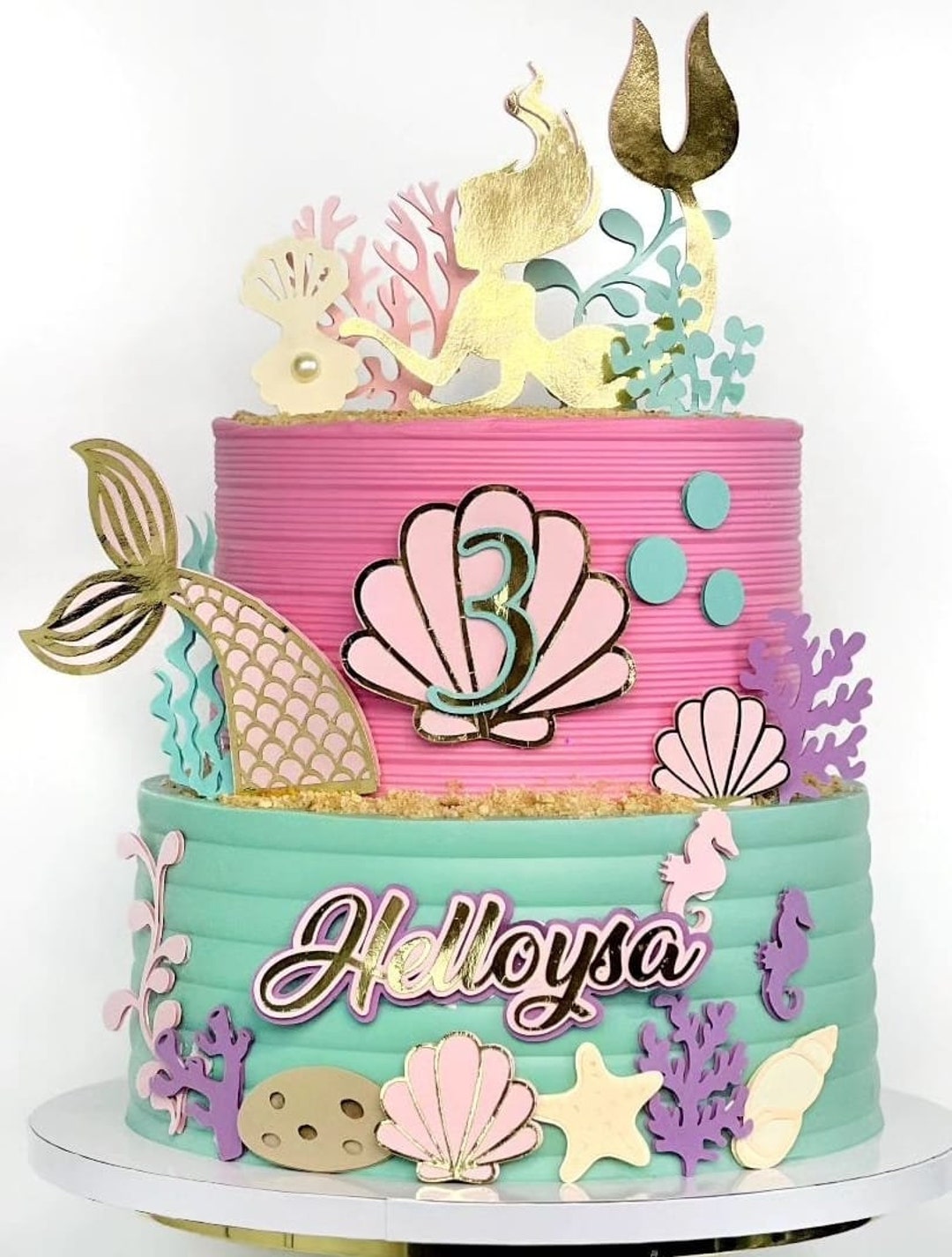 Mermaid Cake Topper / Mermaid Party / Mermaid Decor / Mermaid Cake - Etsy