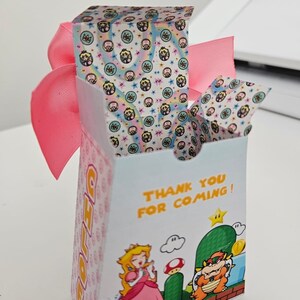Princess Peach Favor Box Candy / Princess Peach Birthday Party ...