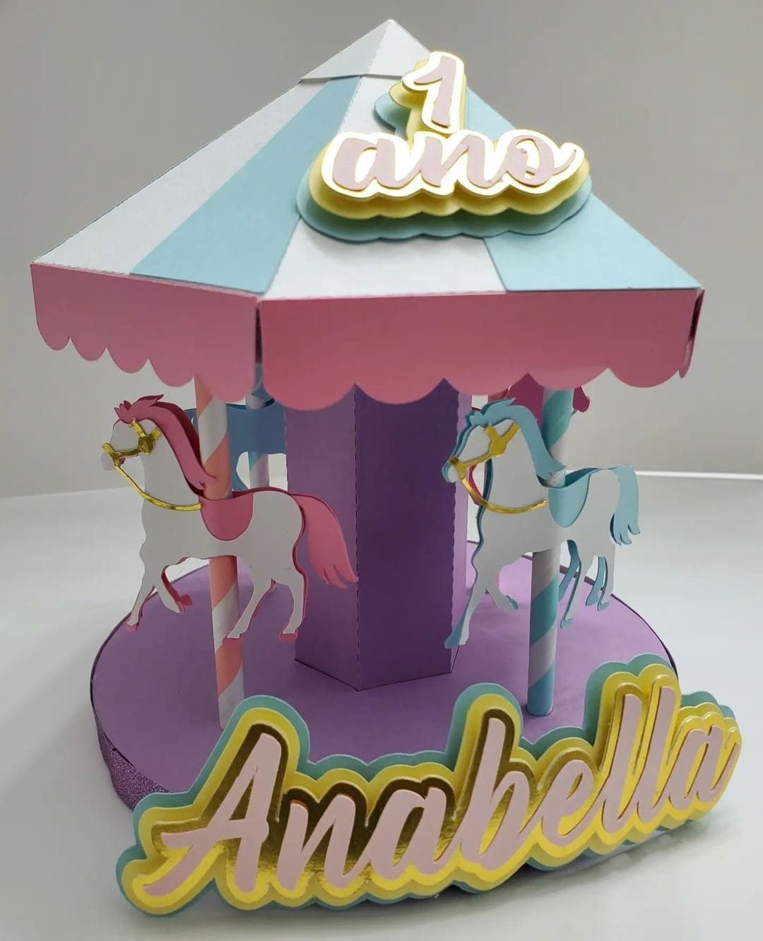 Carousel Cake Topper / Carousel Party / Carousel Decor / Carousel Cake ...