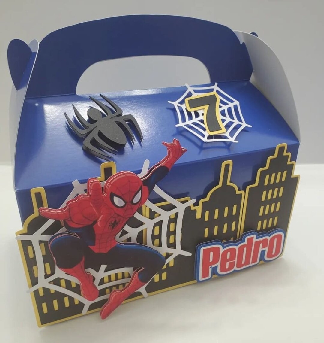 Spider Man Favor Box Candy / Spider Man Birthday Party / Spider Man ...