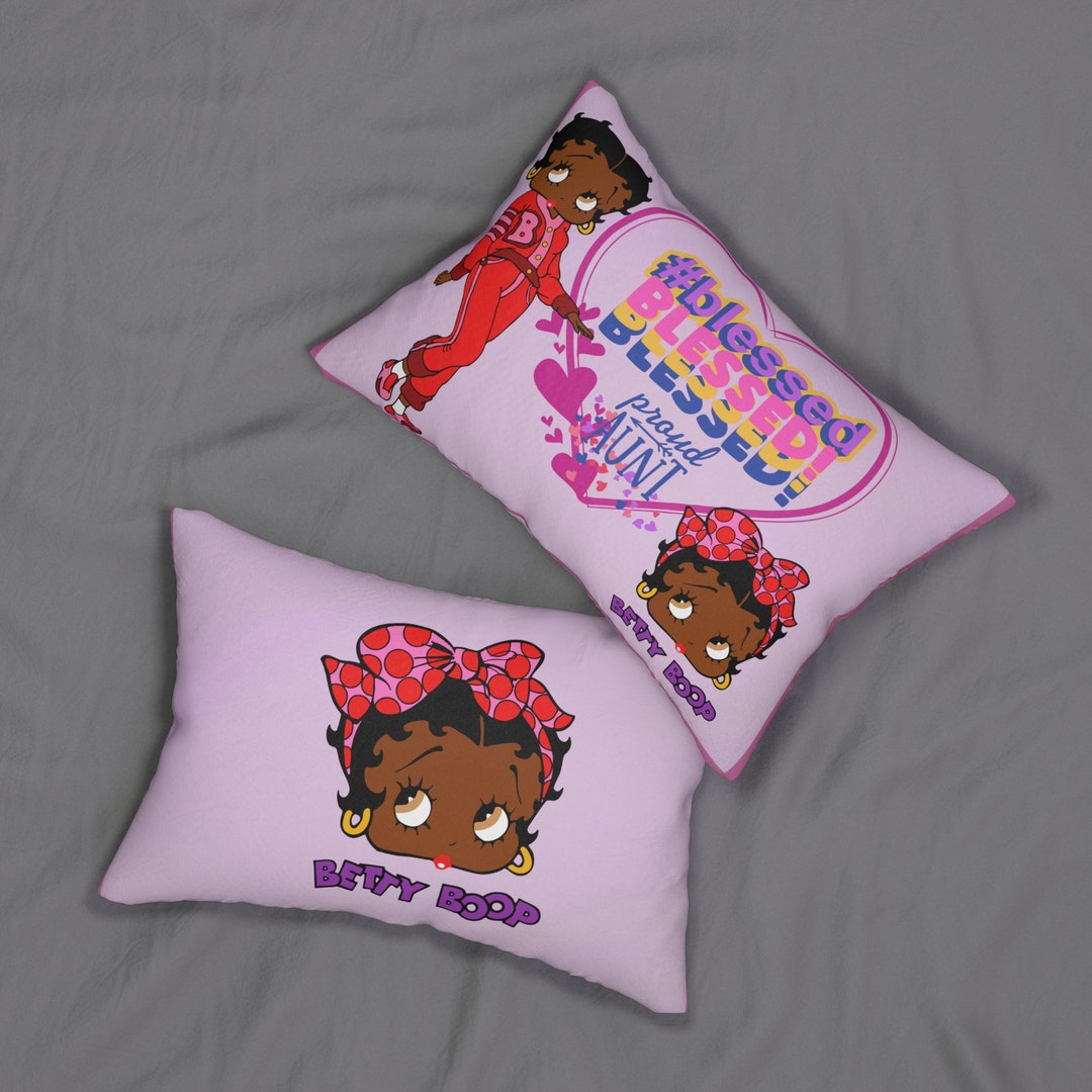 Cool Aunt Betty Boop Gift, Blessed Lumbar Pillow, Mothers Day Gift for Auntie, Birthday Gift for ...