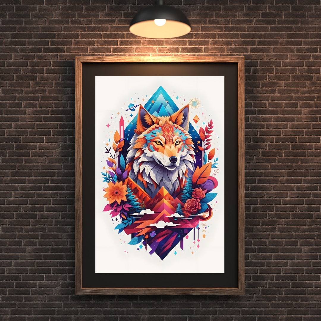 Mystical Wolves Wolf Commercial Use Fantasy Clipart Instant Digital ...