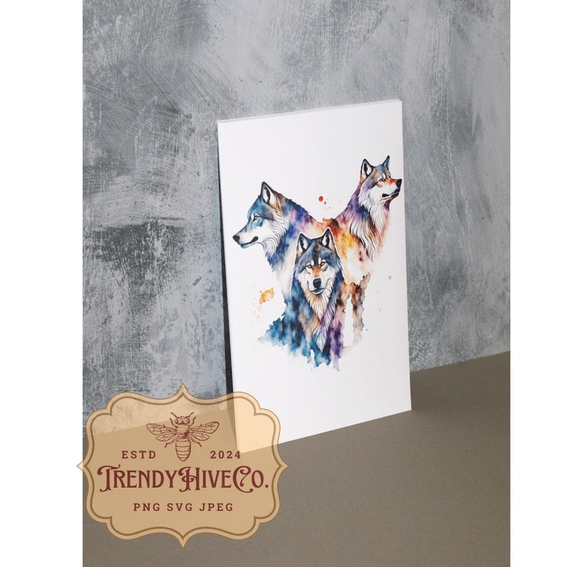 Wolf Png | Werewolf Png | Watercolor Wolf | Mountain Png | Instant ...