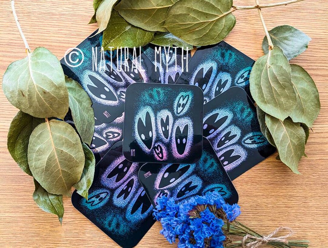 Holographic Dark Creatures Vinyl Sticker: Gothic Night Decal - Etsy