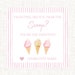 Printable Valentines Tags, Ice Cream Valentines Day, Class Party ...