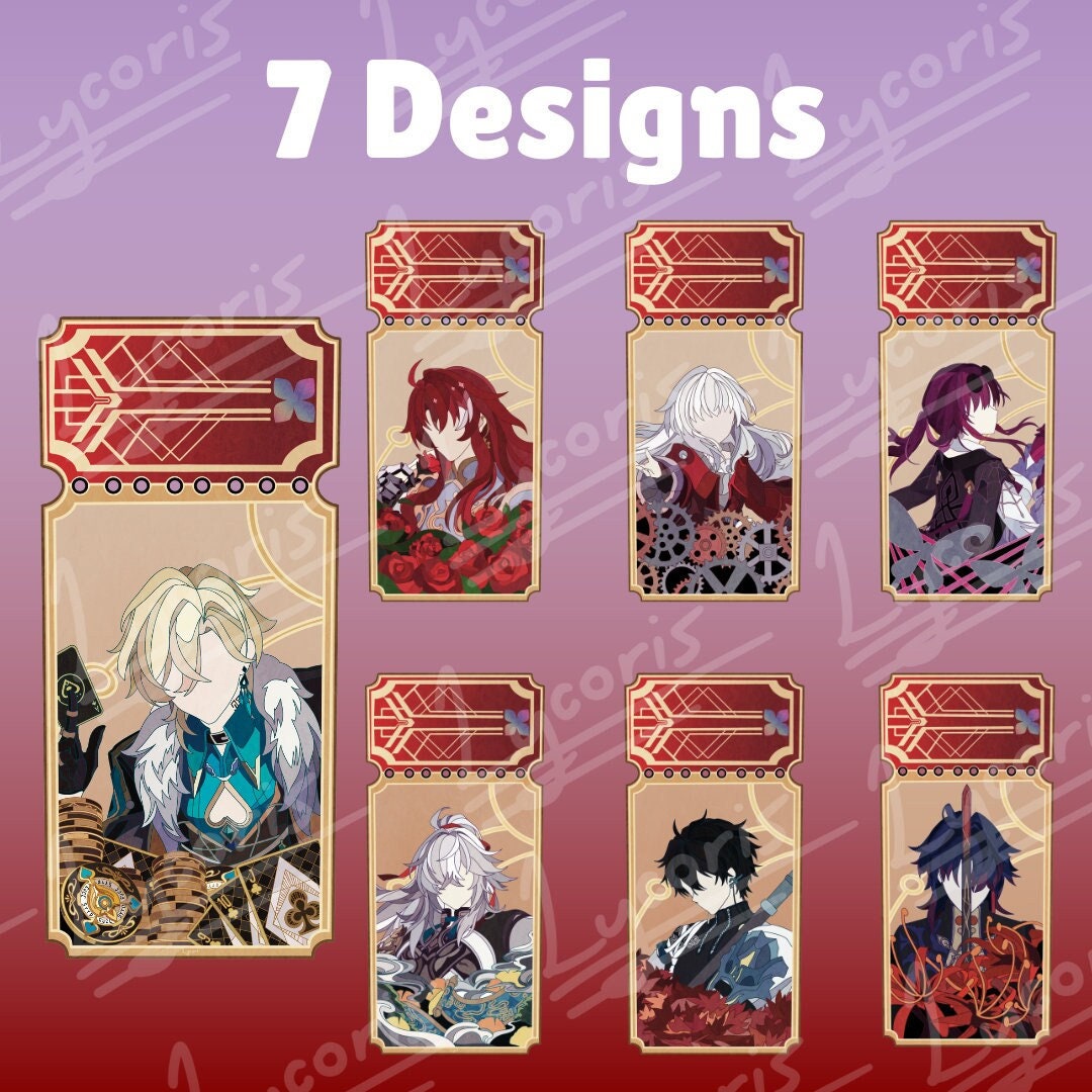 Honkai: Star Rail Stained Glass Holographic Stickers - Etsy