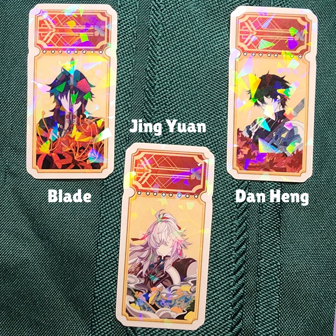 Honkai: Star Rail Stained Glass Holographic Stickers - Etsy