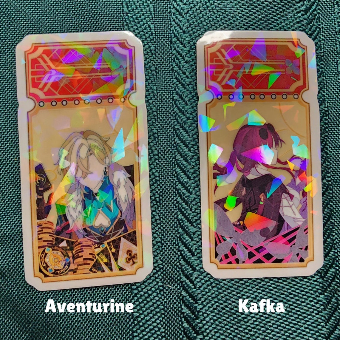 Honkai: Star Rail Stained Glass Holographic Stickers - Etsy
