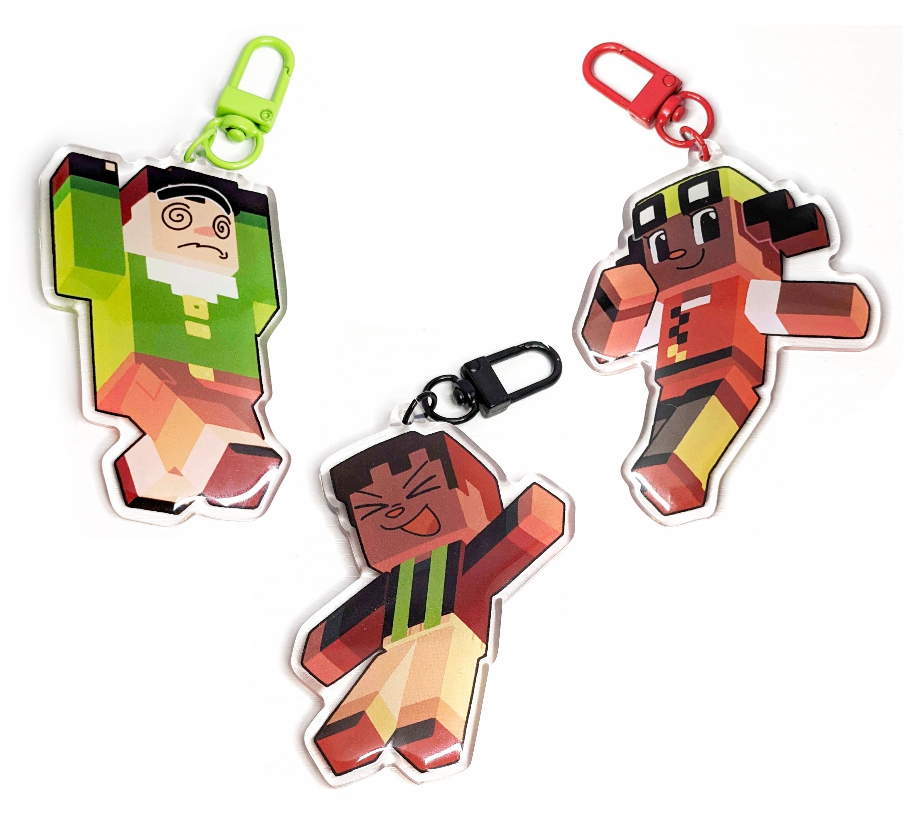 Minecraft Storymode Keychains MCSM Lukas Jesse Olivia Axel Petra - Etsy
