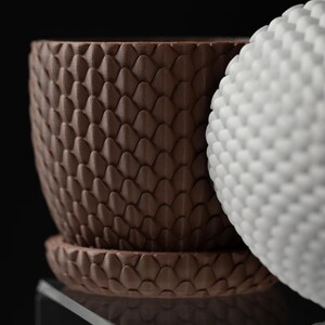 Dragonscale Planter Pot 01 STL 3D Print File by MODERN MACHINE - Etsy