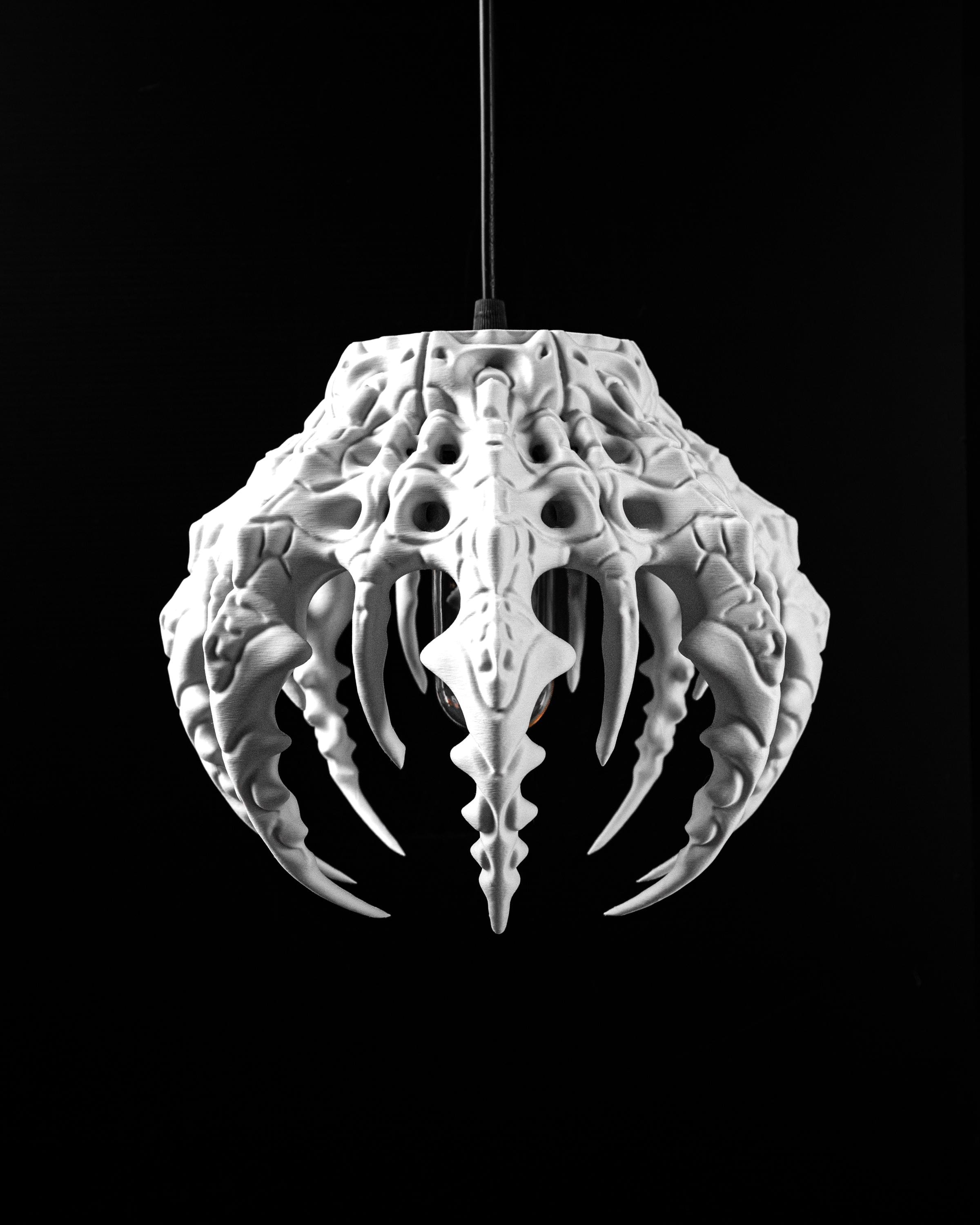 Skeletal Pendant Lamp STL 3D Print File by MODERN MACHINE - Etsy