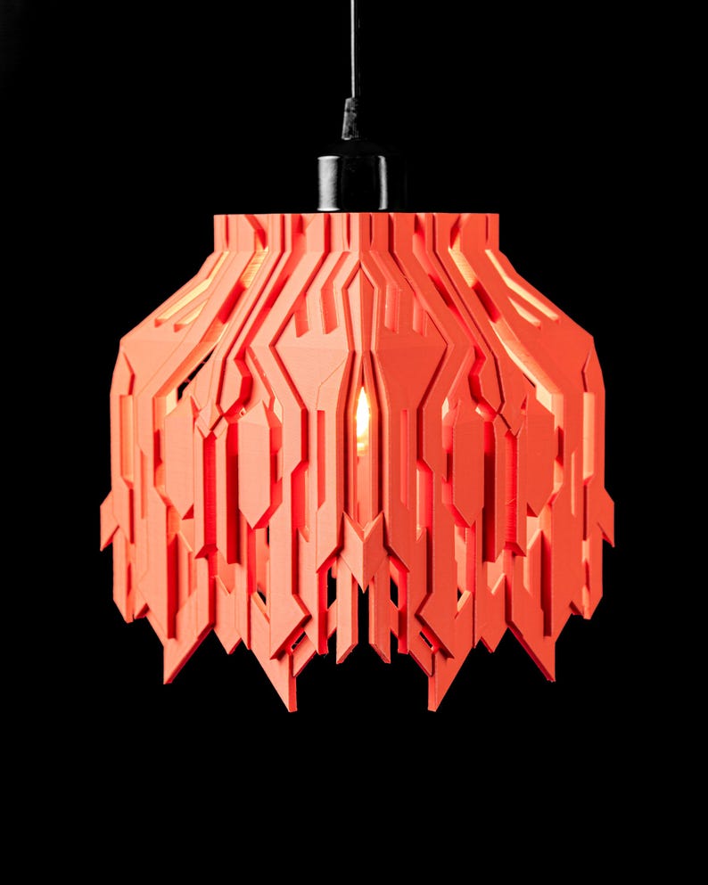 Uplink Pendant Lamp STL 3D Print File by MODERN MACHINE - Etsy Canada
