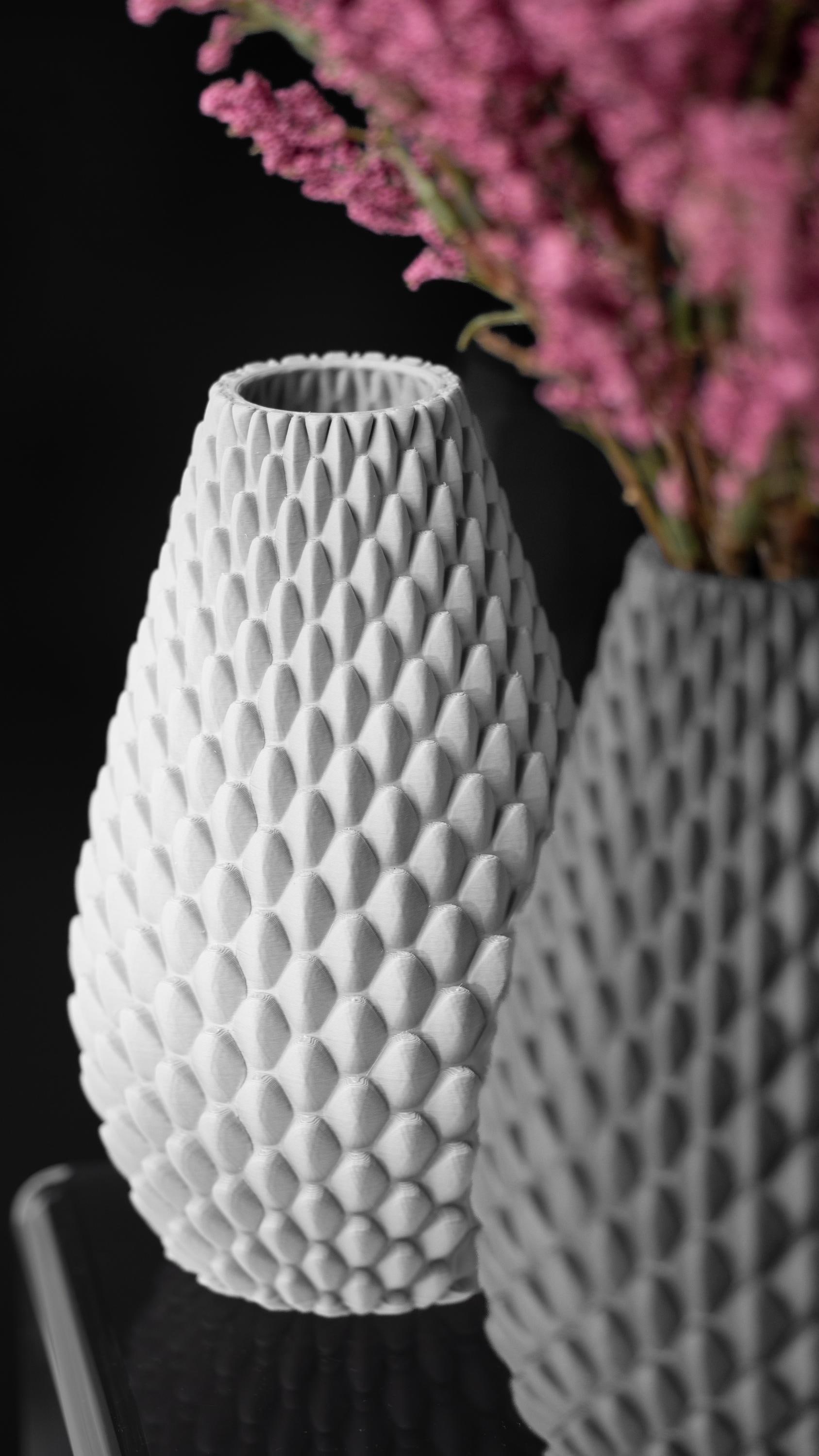 Dragonscale Flower Vase 01 STL 3D Print File by MODERN MACHINE - Etsy ...