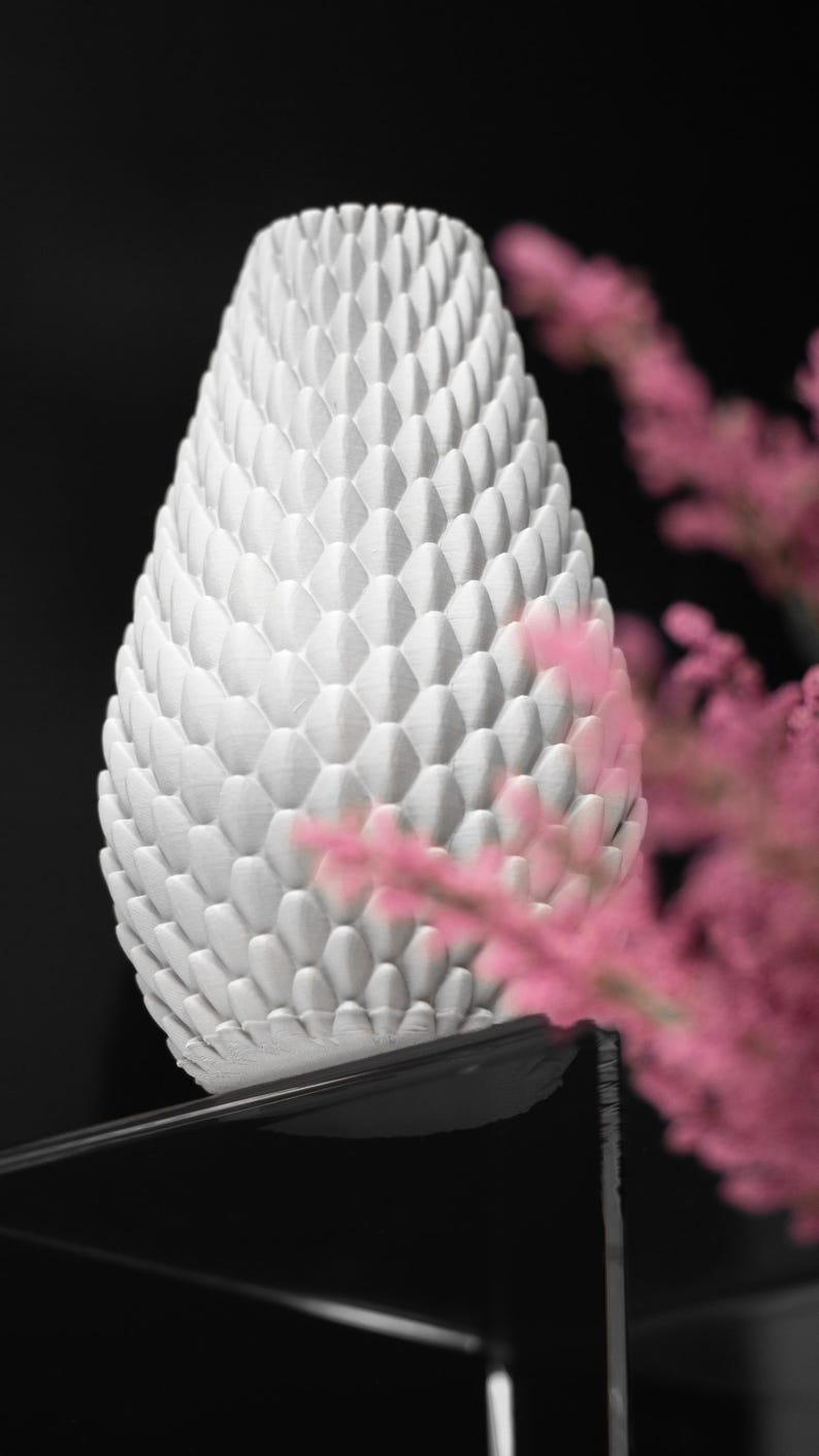 Dragonscale Flower Vase 01 STL 3D Print File by MODERN MACHINE - Etsy