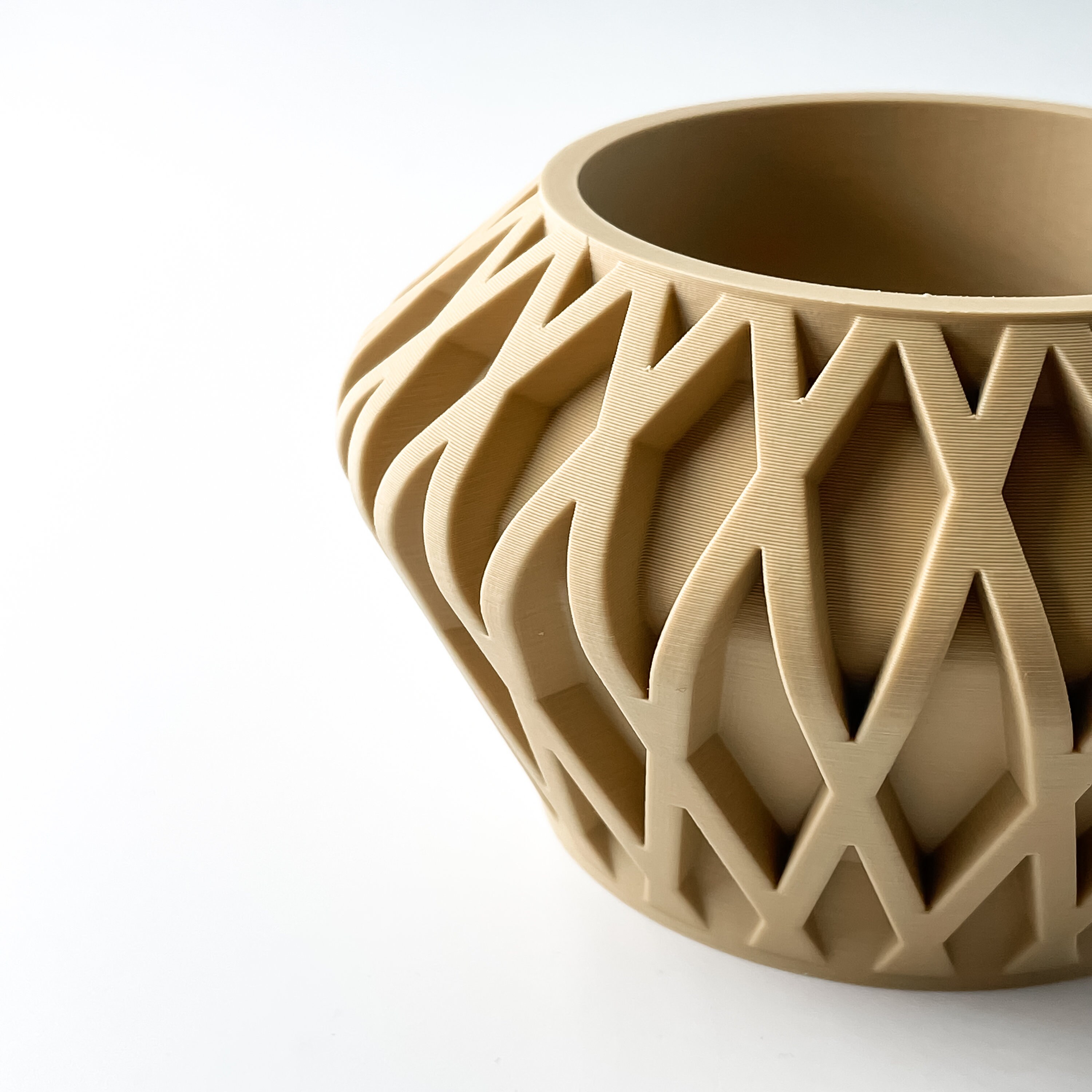 The Suvan Planter Pot STL 3D Print File, Digital Download for 3D Printing, Home Decor Planter ...