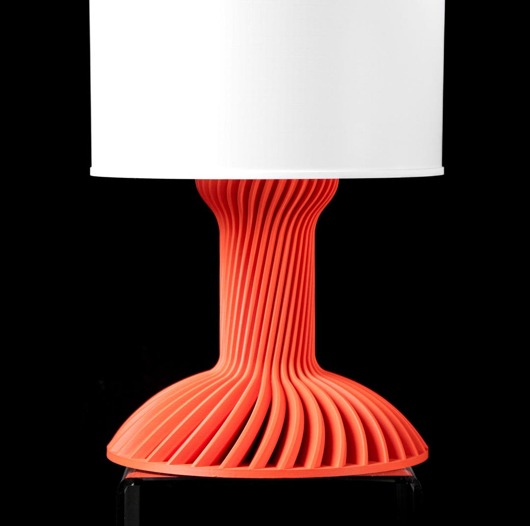 Ridged Table Lamp STL 3D Print File by MODERN MACHINE - Etsy