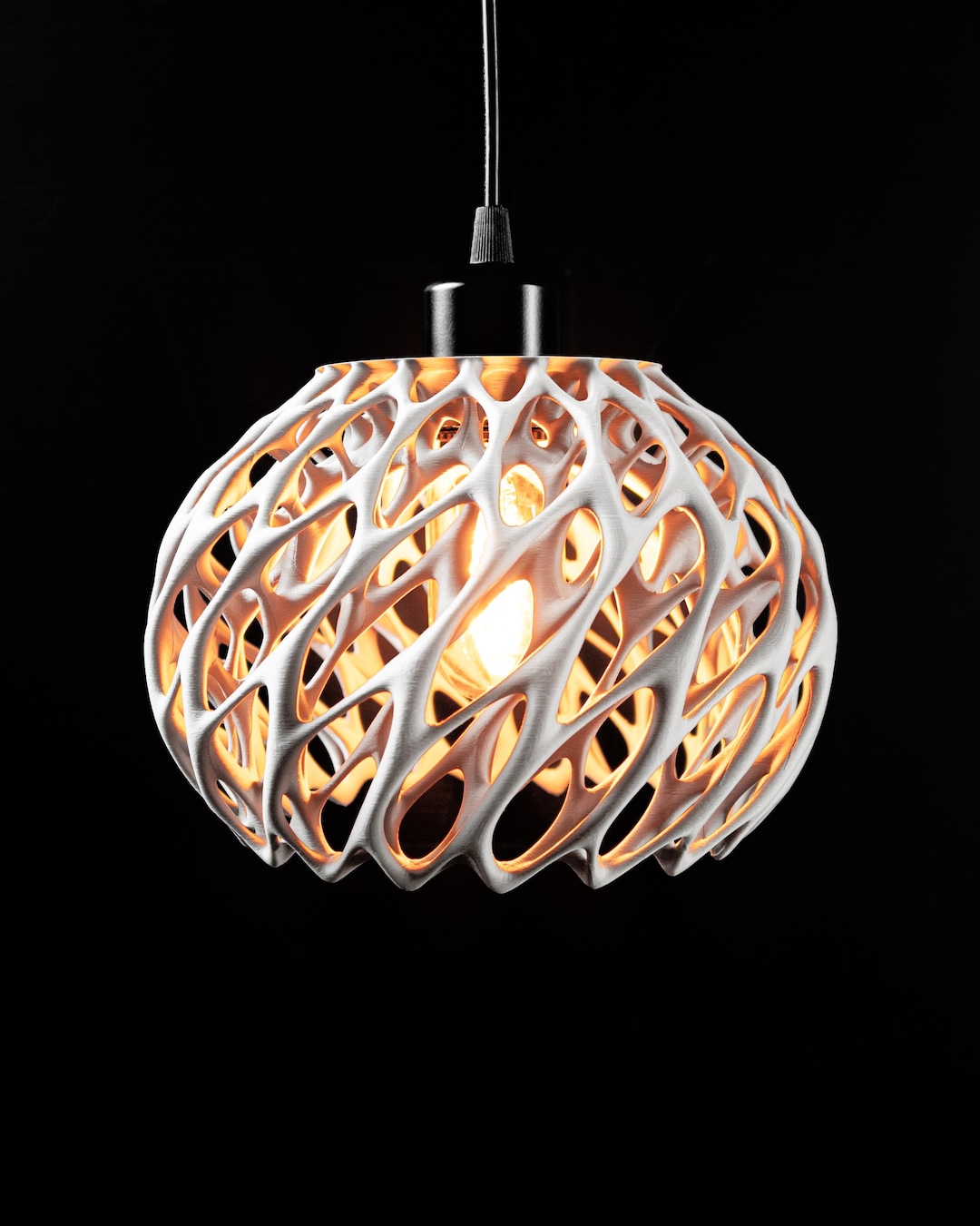 Twisted Pendant Lamp STL 3D Print File by MODERN MACHINE - Etsy