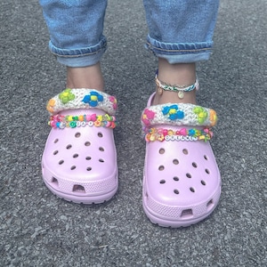 Crochet Flower Puff Croc Strap Pattern, Shoe Pattern, Instant PDF ...