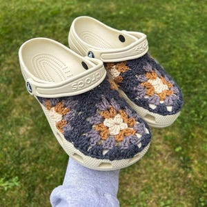 Crochet Granny Square Croc Cover, Shoe Pattern - Instant PDF Download ...