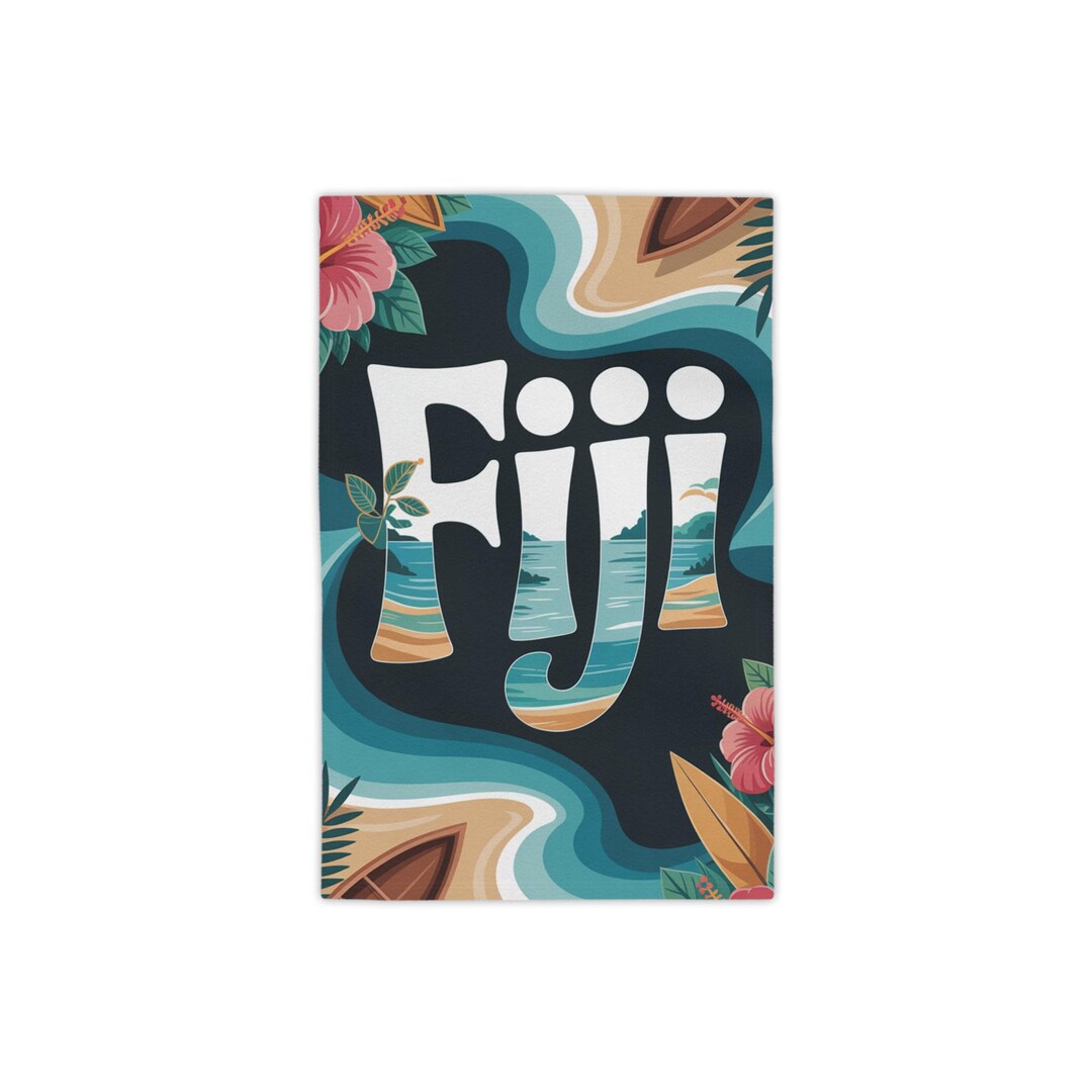 Vibrant Fiji Beach Towel: Tropical Polyester-cotton Blend - Etsy