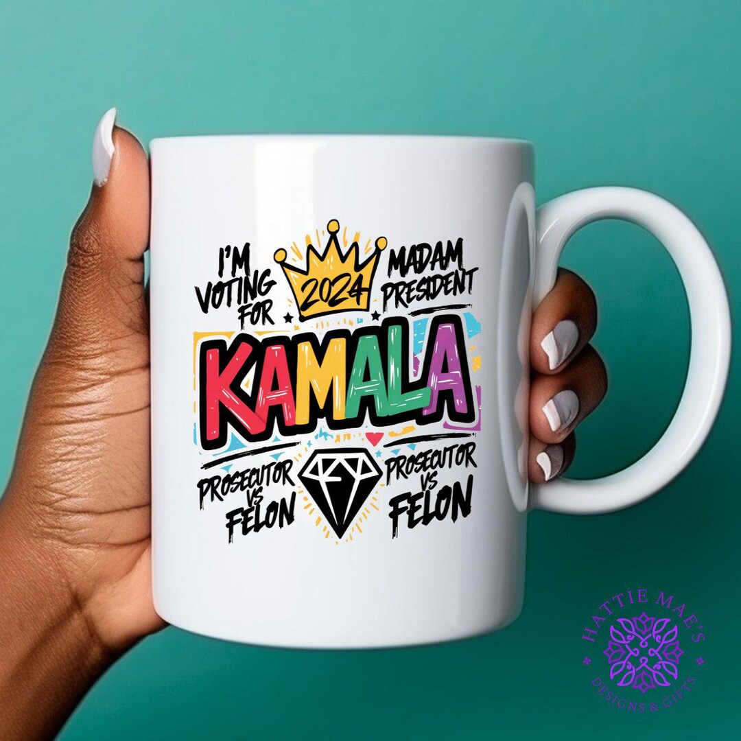 2024 Voting Mug, Kamala 2024 Mug, Madam President Mug, Prosecutor Vs ...