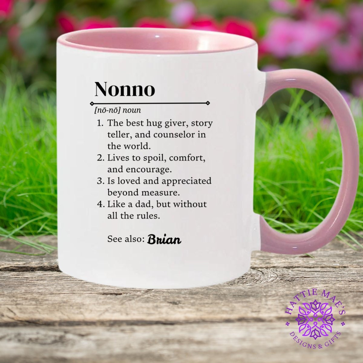Personalized, Customizable Best Nonno Ever Definition Mug, Unique ...