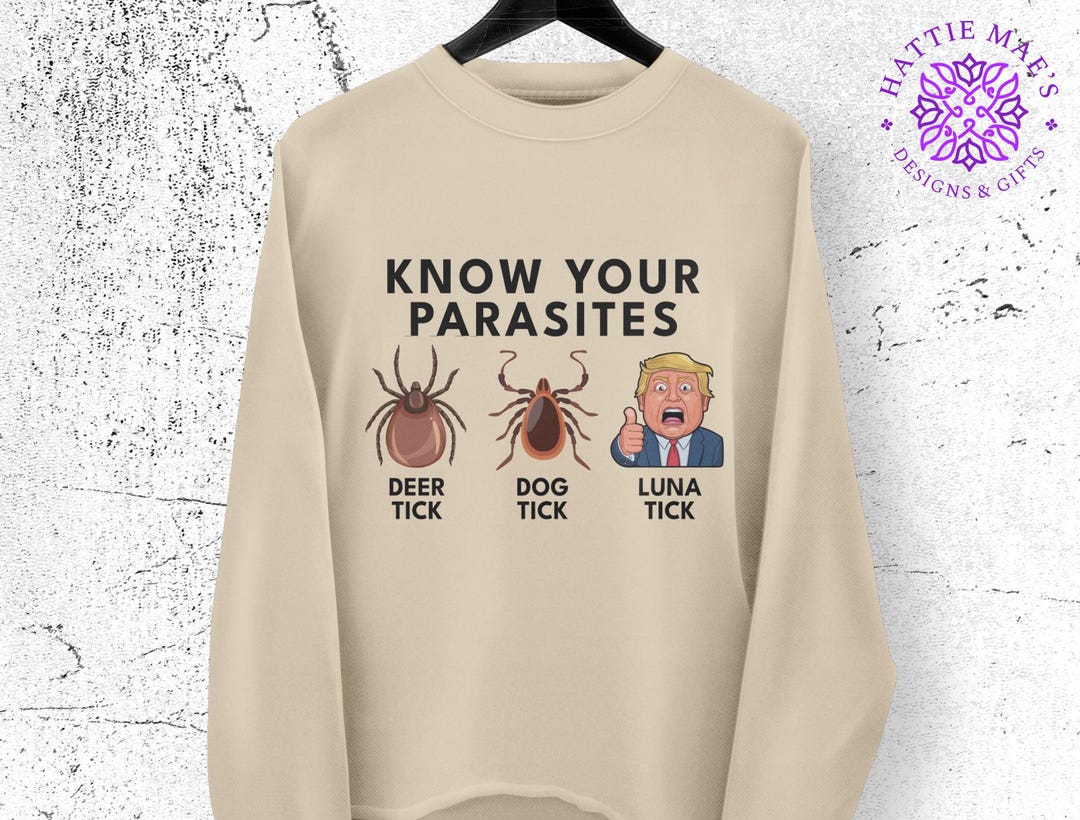 Know Your Parasites Deer Tick Dog Tick Luna Tick Anti-trump Unisex ...