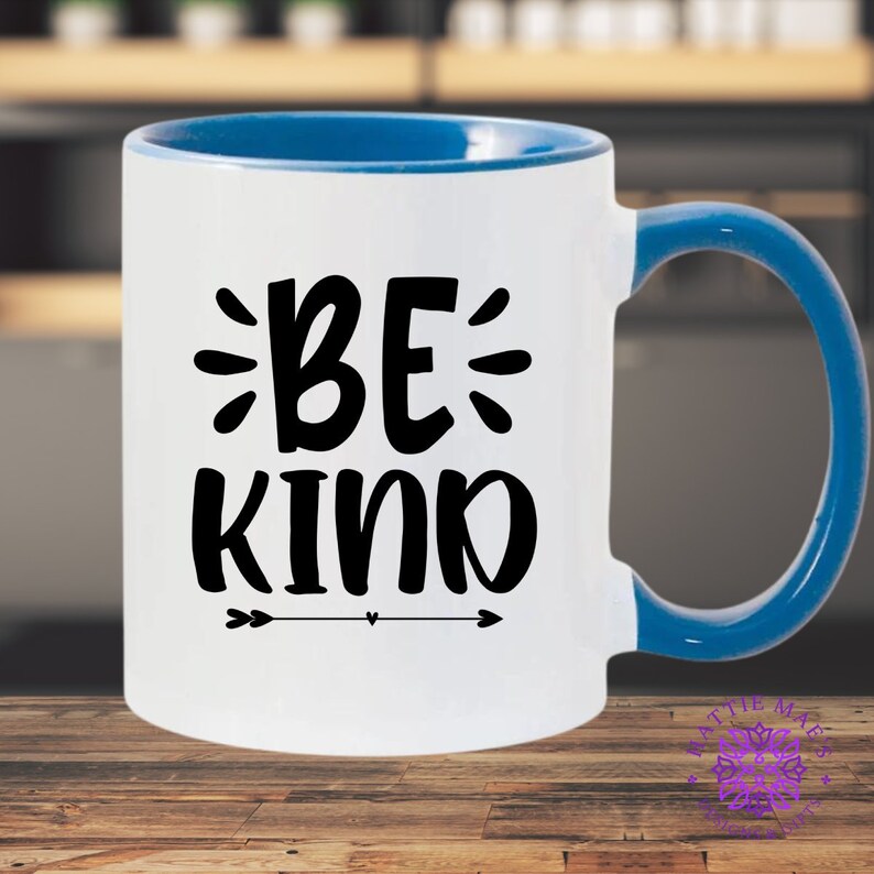 Inspirational Be Kind Mug, Positive Affirmation Coffee Cup ...