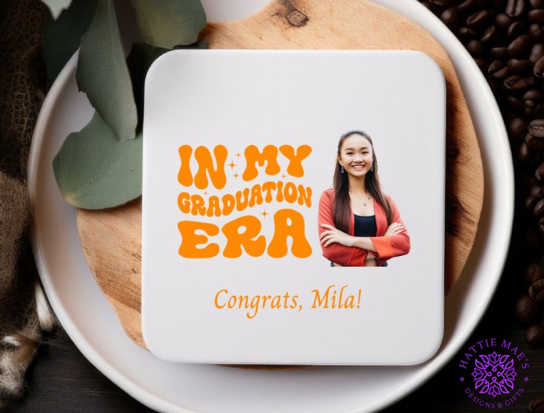 Custom Graduation Photo Coasters, Personalized Class of 2024 Graduation ...