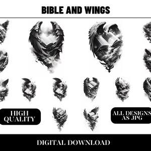 Bible and Wings | 50 High-quality JPG Images | Stunning Christian ...