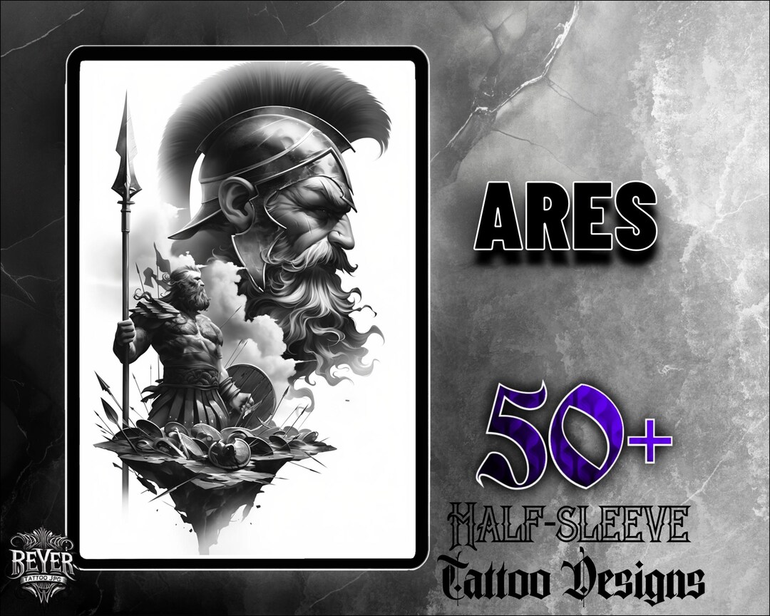 Ares Tattoo Designs | 50+ Greek God Images (digital Download) - Etsy