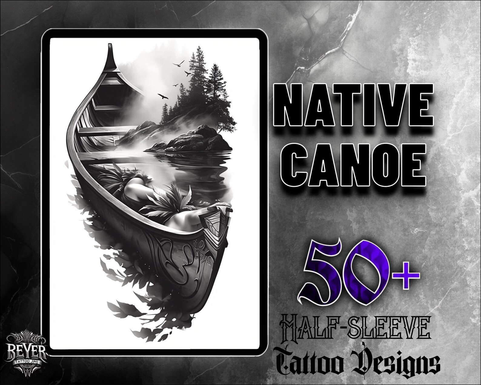 Native Canoe JPG Design Set | 50 High-quality Digital Images | Native ...