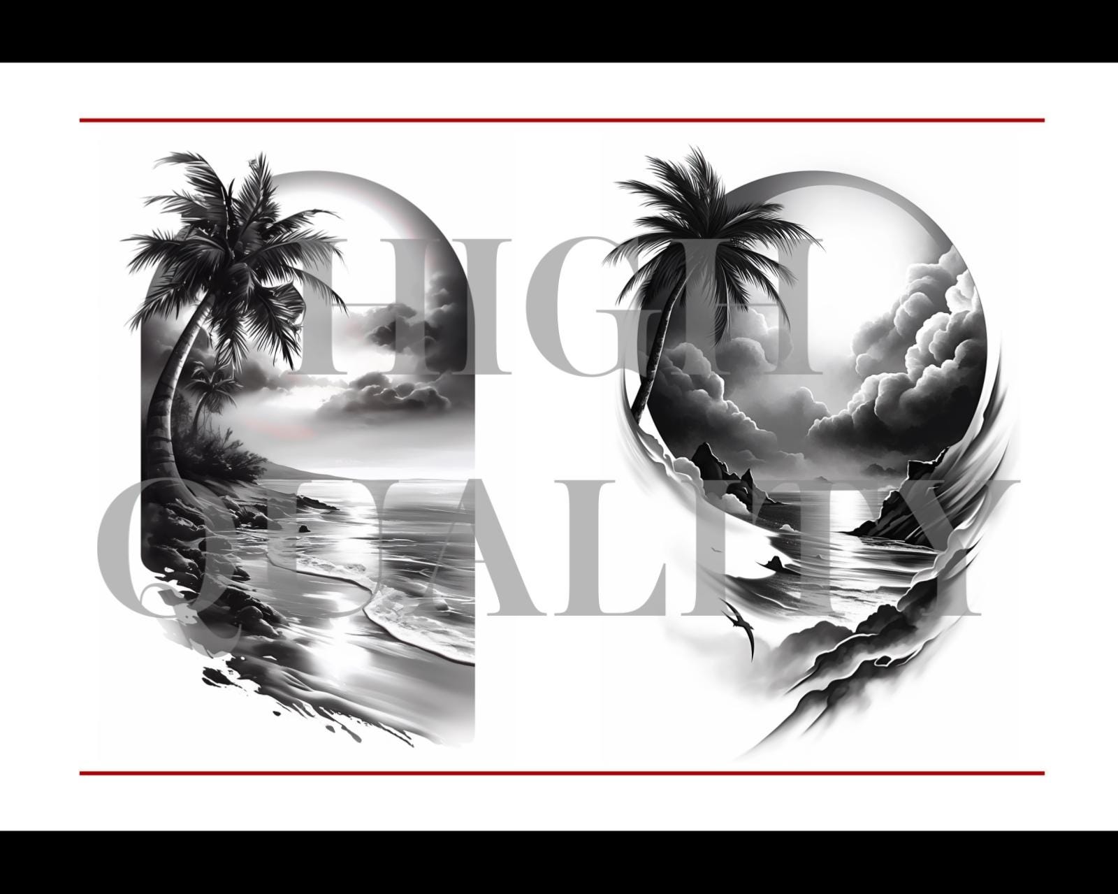 Beach Sunset JPG Design Set | 50 High-quality Digital Images | Stunning ...