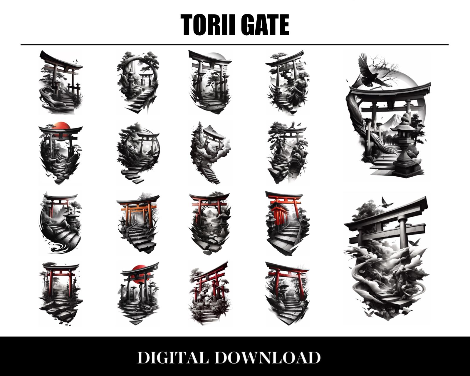 Torii Gate JPG Design Set | 50 High-quality Digital Images | Unique ...