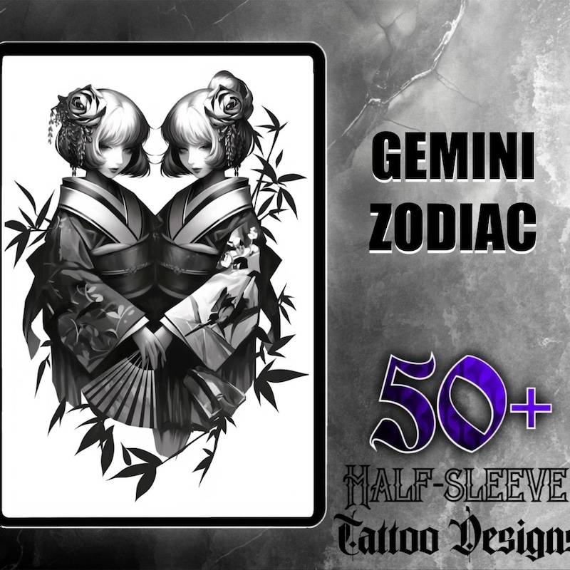 Gemini Tattoo - Etsy